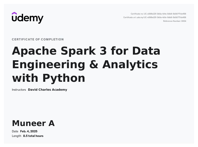 Muneer A on LinkedIn: #dataengineering #apachespark #bigdata #python # ... Muneer A on LinkedIn: #dataengineering #apachespark #bigdata #python # ...