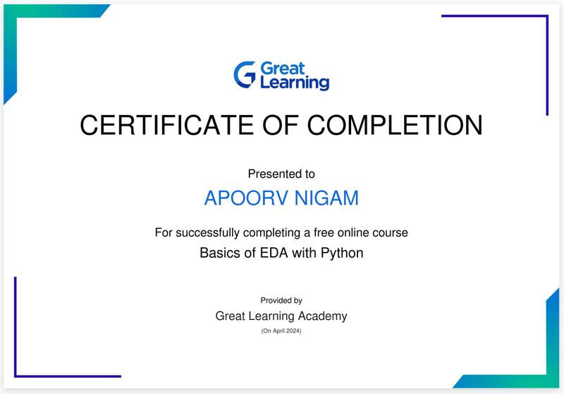 Apoorv Nigam on LinkedIn: #machinelearning #eda #datascience Apoorv Nigam on LinkedIn: #machinelearning #eda #datascience