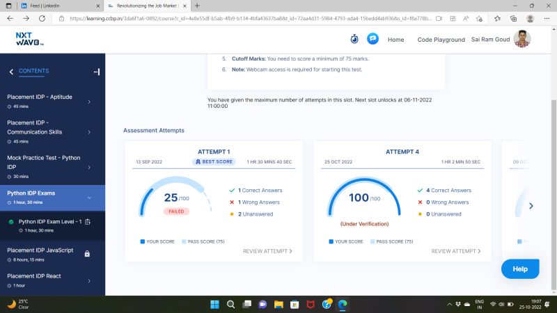 Sairam Goud. Devarakadra on LinkedIn: #nxtwave #ccbp #ccbpian # ... Sairam Goud. Devarakadra on LinkedIn: #nxtwave #ccbp #ccbpian # ...