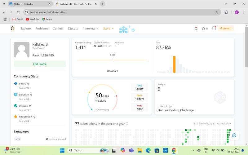 Keerthi Kalla on LinkedIn: #leetcode #datastructures #algorithms # ... Keerthi Kalla on LinkedIn: #leetcode #datastructures #algorithms # ...
