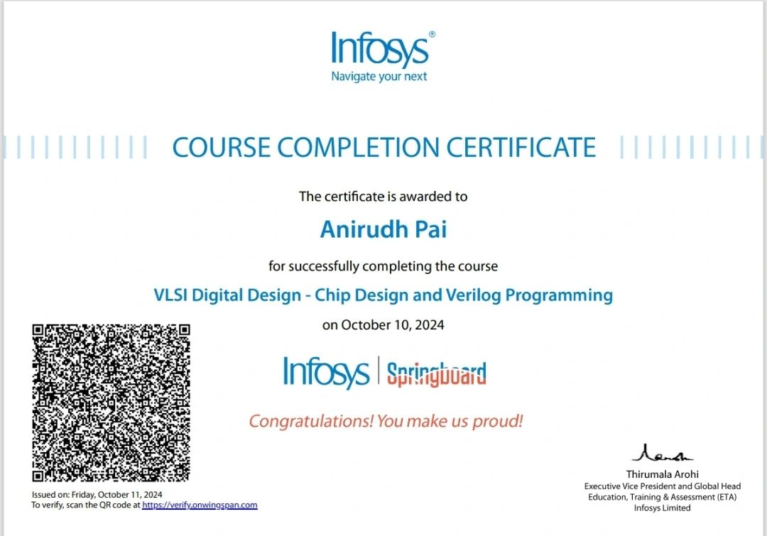 Anirudh Pai on LinkedIn: #verilog #hdl #digitaldesign Anirudh Pai on LinkedIn: #verilog #hdl #digitaldesign