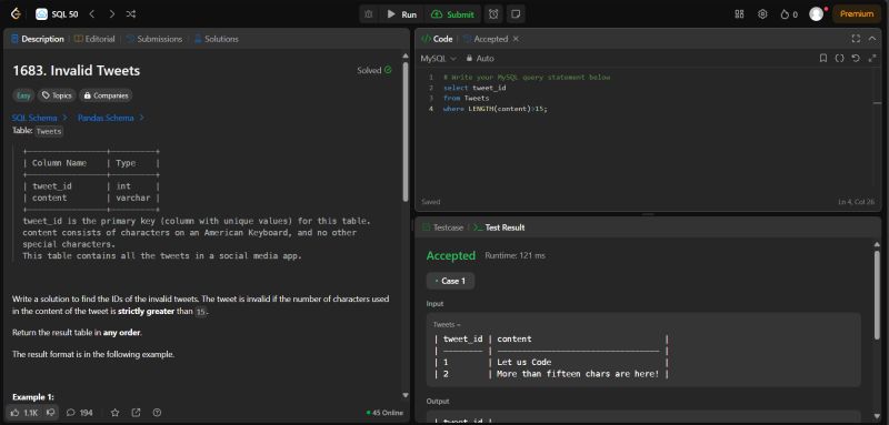 Mega sheyam S on LinkedIn: #sql #leetcode #codingjourney #learnandgrow ... Mega sheyam S on LinkedIn: #sql #leetcode #codingjourney #learnandgrow ...