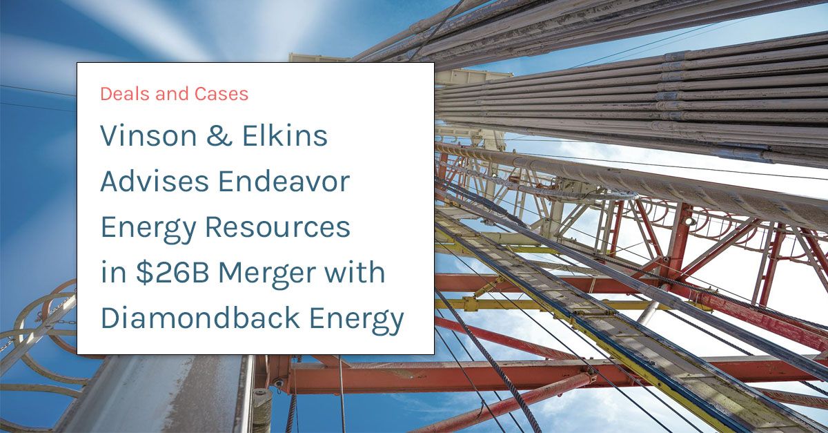 Vinson & Elkins on LinkedIn: Vinson & Elkins advised Endeavor Energy ... Vinson & Elkins on LinkedIn: Vinson & Elkins advised Endeavor Energy ...