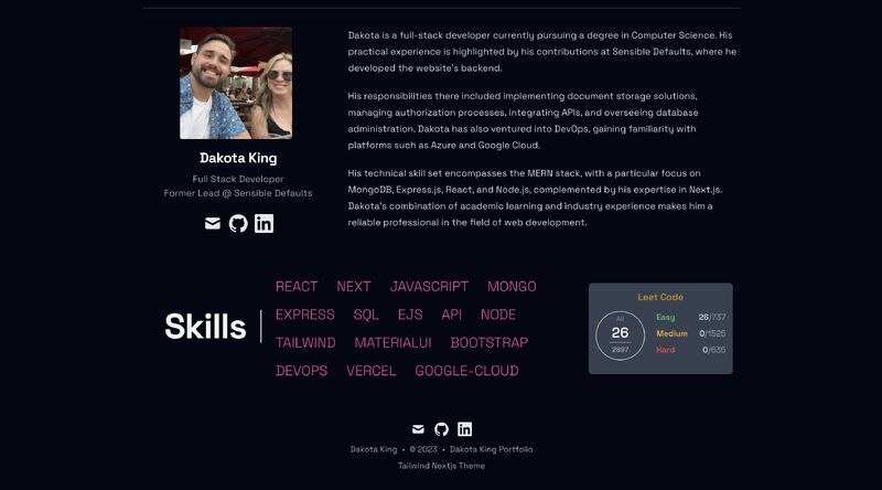 Dakota King on LinkedIn: #leetcode #algo #portfolio | 12 comments Dakota King on LinkedIn: #leetcode #algo #portfolio | 12 comments