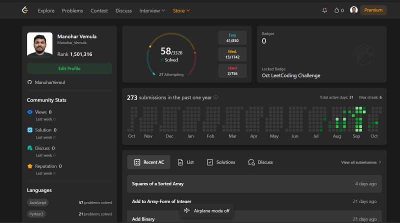 Manohar Vemula on LinkedIn: #leetcode #dsa #programming # ... Manohar Vemula on LinkedIn: #leetcode #dsa #programming # ...