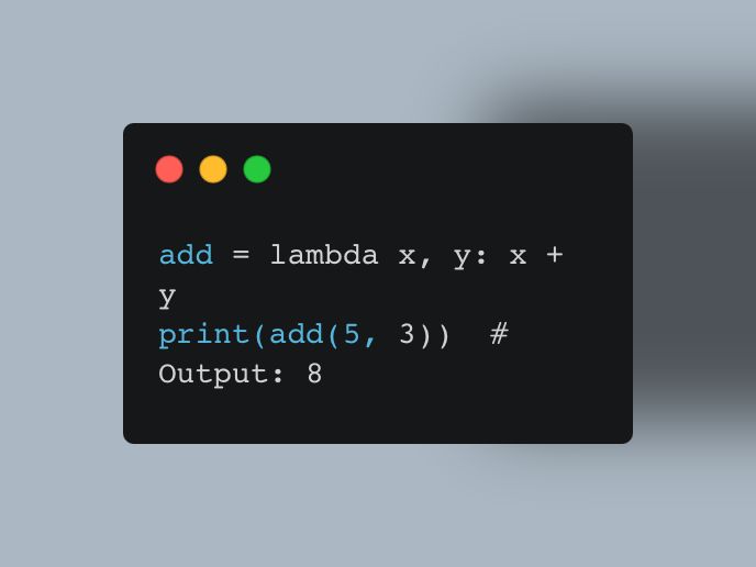 Pankaj Sharma on LinkedIn: #pythontips #lambdafunctions # ... Pankaj Sharma on LinkedIn: #pythontips #lambdafunctions # ...