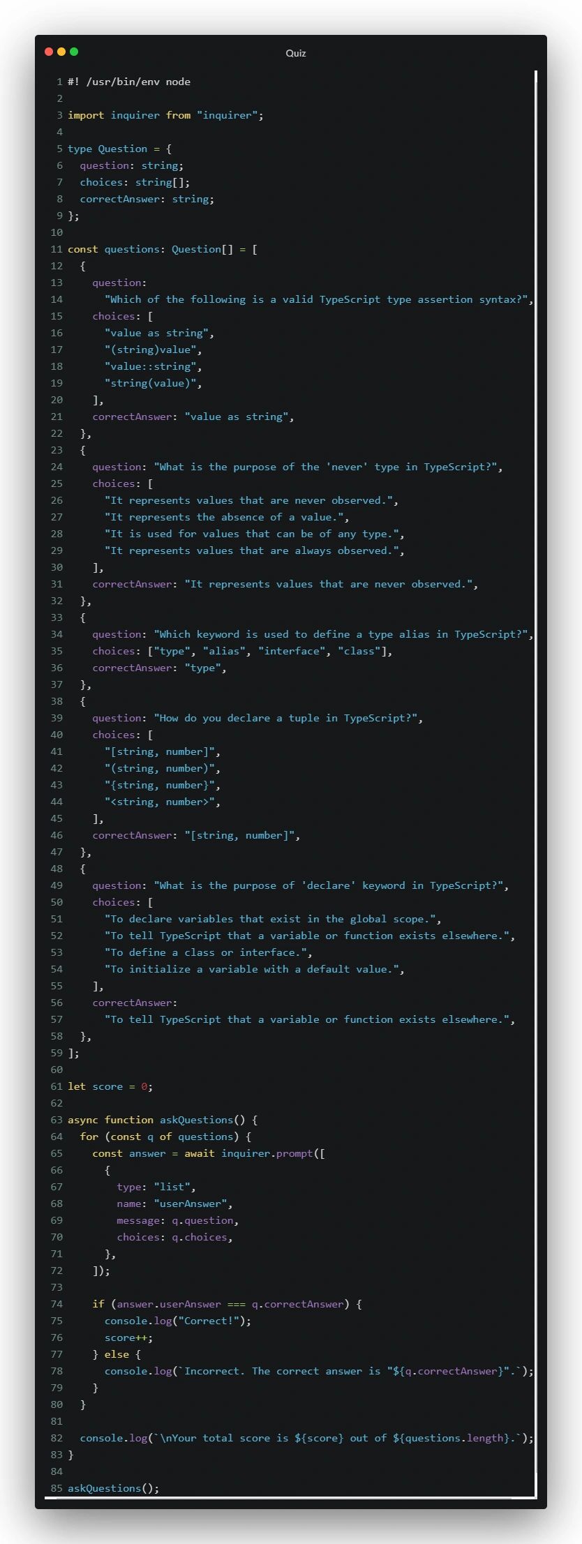Muhammad waheed on LinkedIn: #typescript #cli #opensource #webdevelopment Muhammad waheed on LinkedIn: #typescript #cli #opensource #webdevelopment