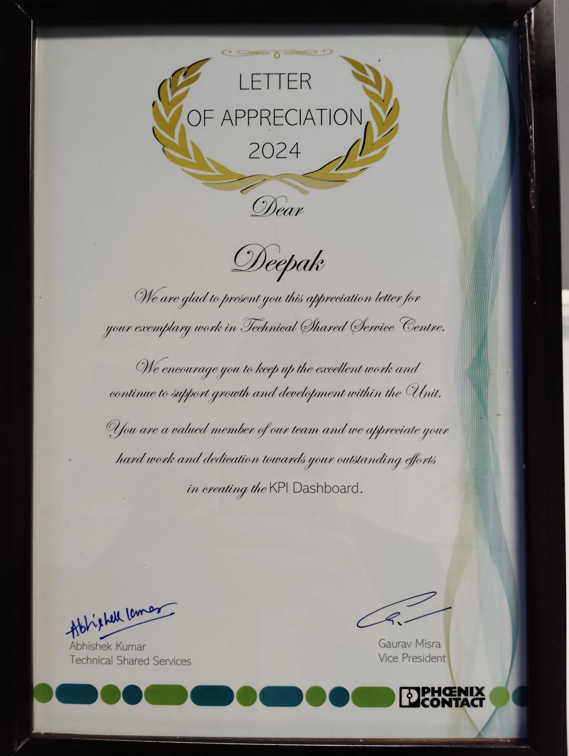 Deepak Kaushik on LinkedIn: Letter of appreciation 2024 Deepak Kaushik on LinkedIn: Letter of appreciation 2024