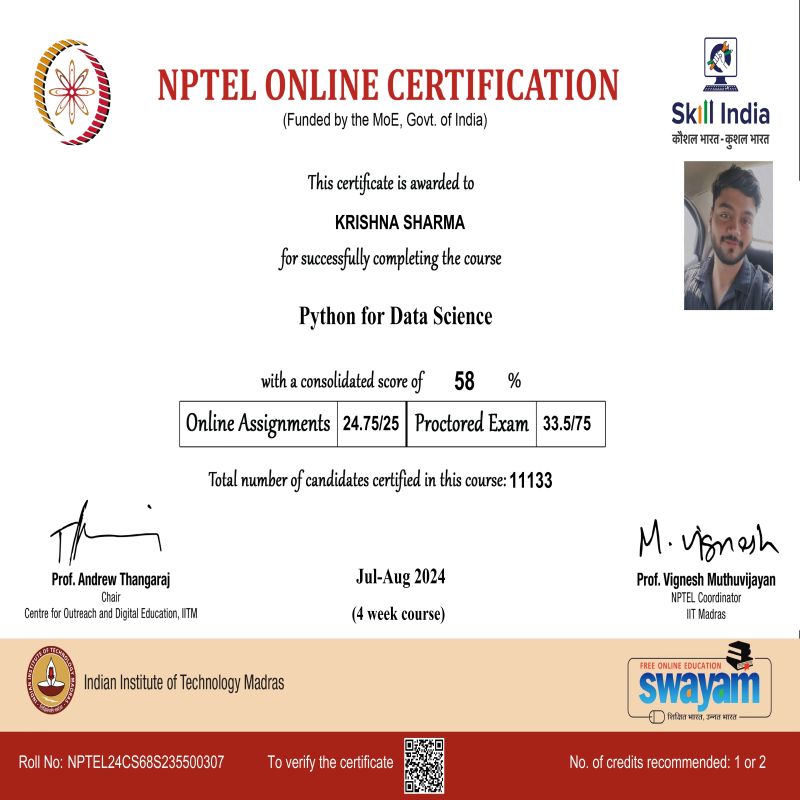 #nptel #pythonfordatascience #datascience #python #certification # ... #nptel #pythonfordatascience #datascience #python #certification # ...