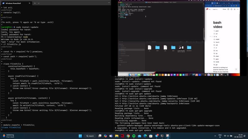 Exploring Bash and Node.js | Harsh katiyar posted on the topic | LinkedIn Exploring Bash and Node.js | Harsh katiyar posted on the topic | LinkedIn