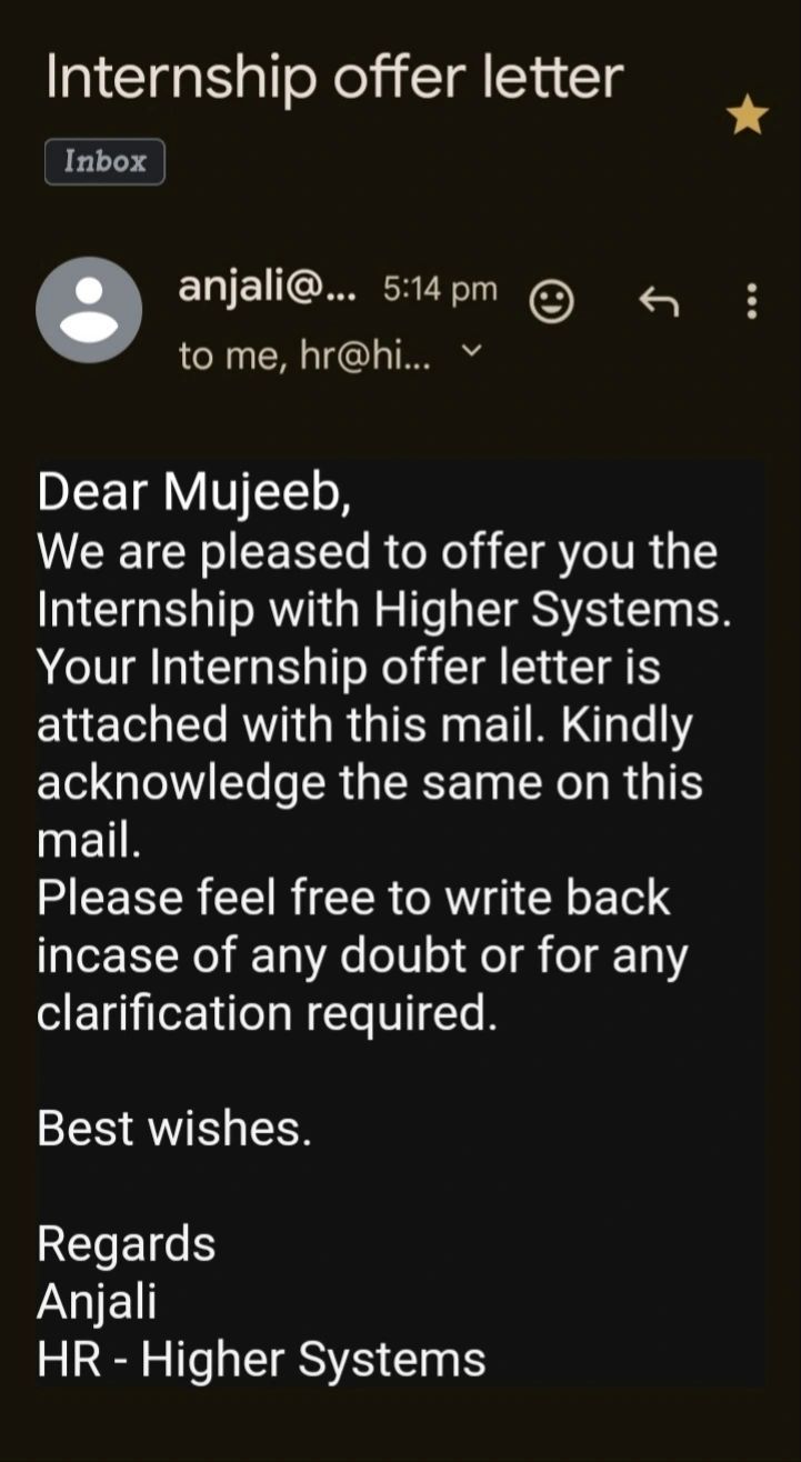 Mujeeb Tyagi on LinkedIn: #internship #softwaredevelopment # ... Mujeeb Tyagi on LinkedIn: #internship #softwaredevelopment # ...