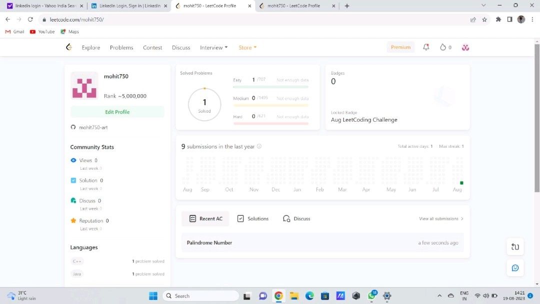MOHIT PARTETI on LinkedIn: #connection #dsa #leetcode #java # ... MOHIT PARTETI on LinkedIn: #connection #dsa #leetcode #java # ...