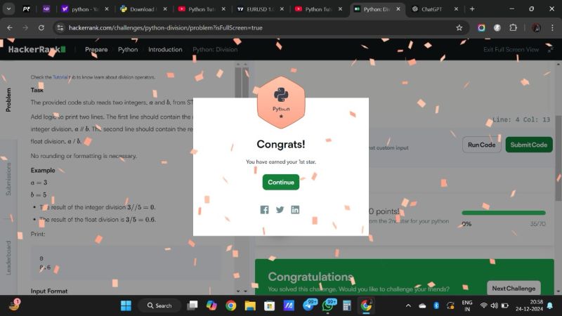 Ajay Kumar on LinkedIn: #python #hackerrank #problemsolving # ... Ajay Kumar on LinkedIn: #python #hackerrank #problemsolving # ...