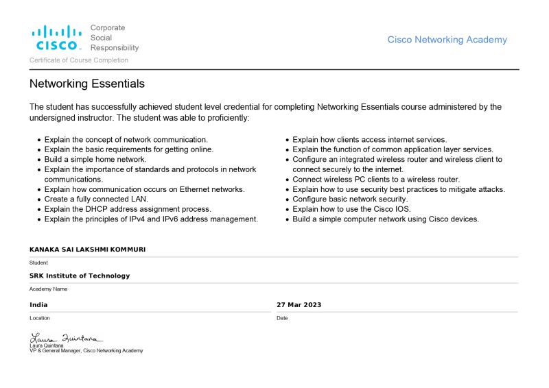 Lakshmi Kommuri on LinkedIn: #ccna #networking #ciscocertified # ... Lakshmi Kommuri on LinkedIn: #ccna #networking #ciscocertified # ...