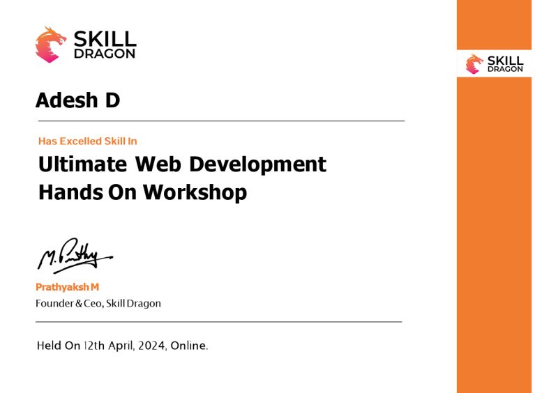 #webdevelopment #skilldragon #alwayslearning | Adesh D #webdevelopment #skilldragon #alwayslearning | Adesh D