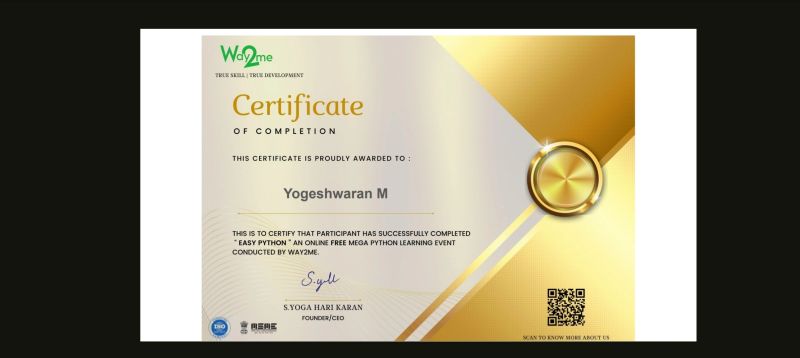 YOGESHWARAN. M posted on LinkedIn YOGESHWARAN. M posted on LinkedIn