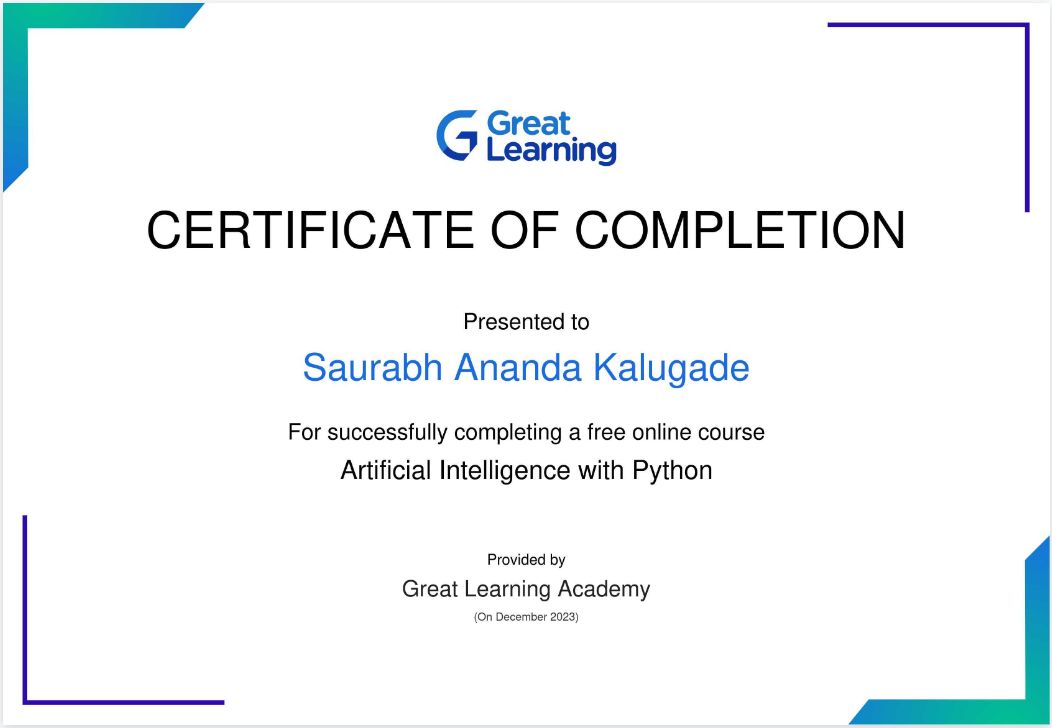 saurabh kalugade on LinkedIn: #artificialintelligence #pythonprogramming saurabh kalugade on LinkedIn: #artificialintelligence #pythonprogramming