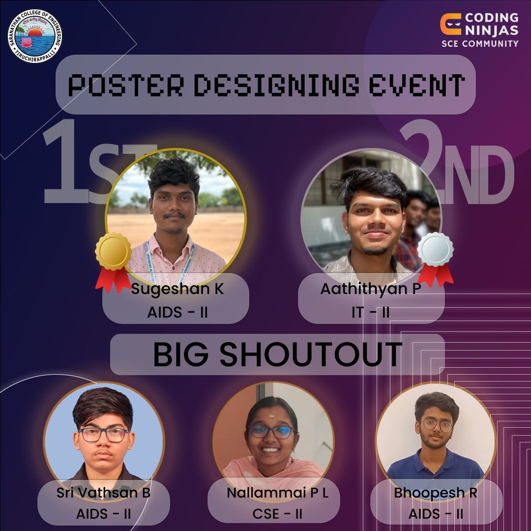 Coding_Ninjas_SCE Chapter on LinkedIn: 🎉 We have our winners from *The ... Coding_Ninjas_SCE Chapter on LinkedIn: 🎉 We have our winners from *The ...