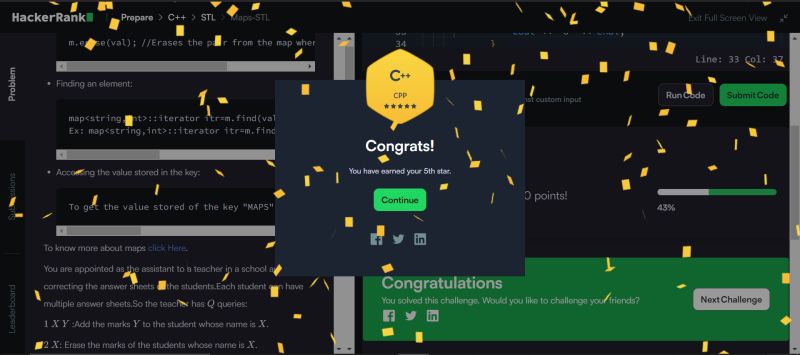 Nitin Chauhan on LinkedIn: #codingjourney #hackerrank #cplusplus #cpp #dsa Nitin Chauhan on LinkedIn: #codingjourney #hackerrank #cplusplus #cpp #dsa