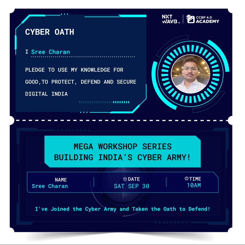 Sree Charan Vanam on LinkedIn: #nxtwave #nxtwave #ccpb #ccpbian # ... Sree Charan Vanam on LinkedIn: #nxtwave #nxtwave #ccpb #ccpbian # ...