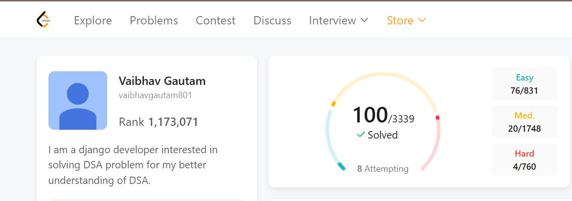 Vaibhav Gautam on LinkedIn: #dsa #leetcode #learning Vaibhav Gautam on LinkedIn: #dsa #leetcode #learning