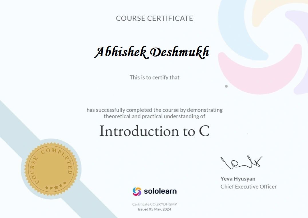 Abhishek Deshmukh on LinkedIn: #sololearn #keepinnovatingeveryday # ... Abhishek Deshmukh on LinkedIn: #sololearn #keepinnovatingeveryday # ...