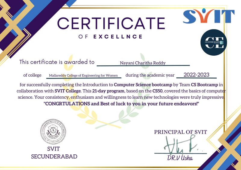 CHARITHA REDDY NAYINI on LinkedIn: #csbootcamp CHARITHA REDDY NAYINI on LinkedIn: #csbootcamp