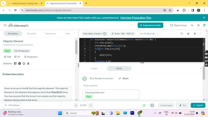 Completed Day80 of #365DaysofCode Challenge with Scaler | Khushboo ... Completed Day80 of #365DaysofCode Challenge with Scaler | Khushboo ...
