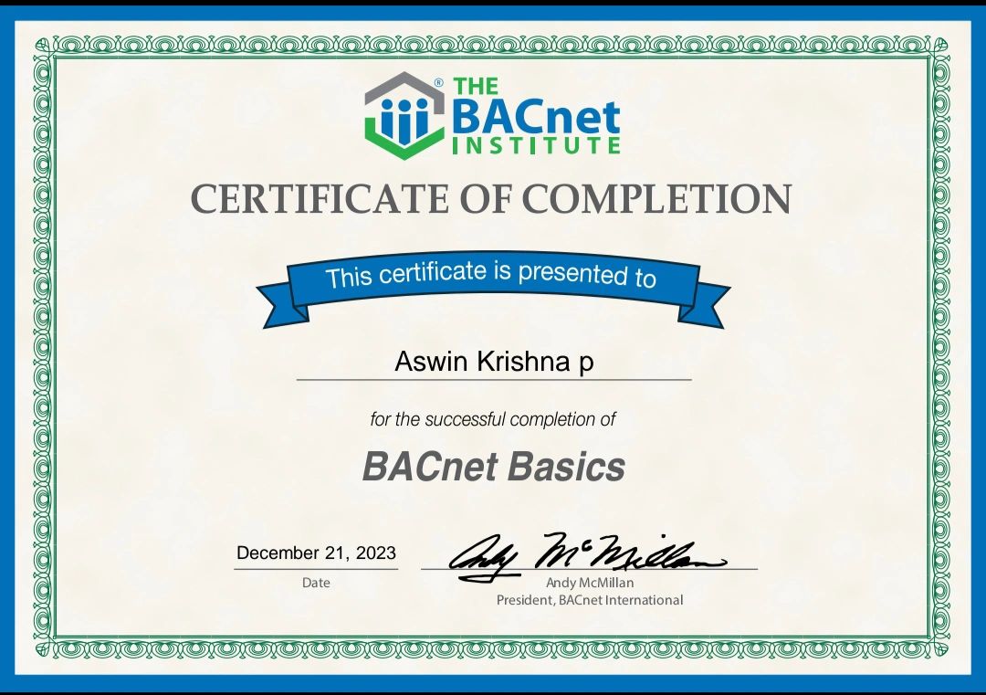 Aswin Krishna on LinkedIn: #bacnet #buildingmanagementsystems # ... Aswin Krishna on LinkedIn: #bacnet #buildingmanagementsystems # ...