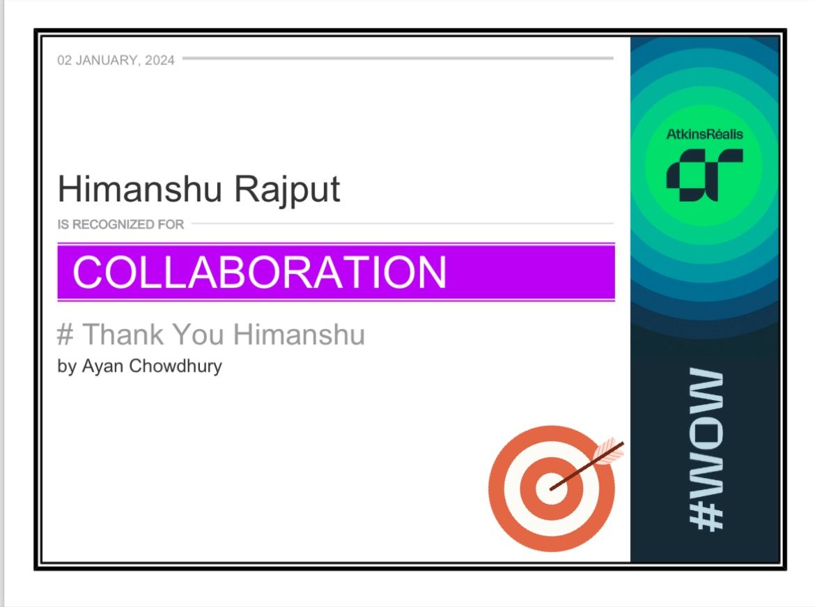 HIMANSHU RAJPUT on LinkedIn: #wow #teamwork #achievement HIMANSHU RAJPUT on LinkedIn: #wow #teamwork #achievement