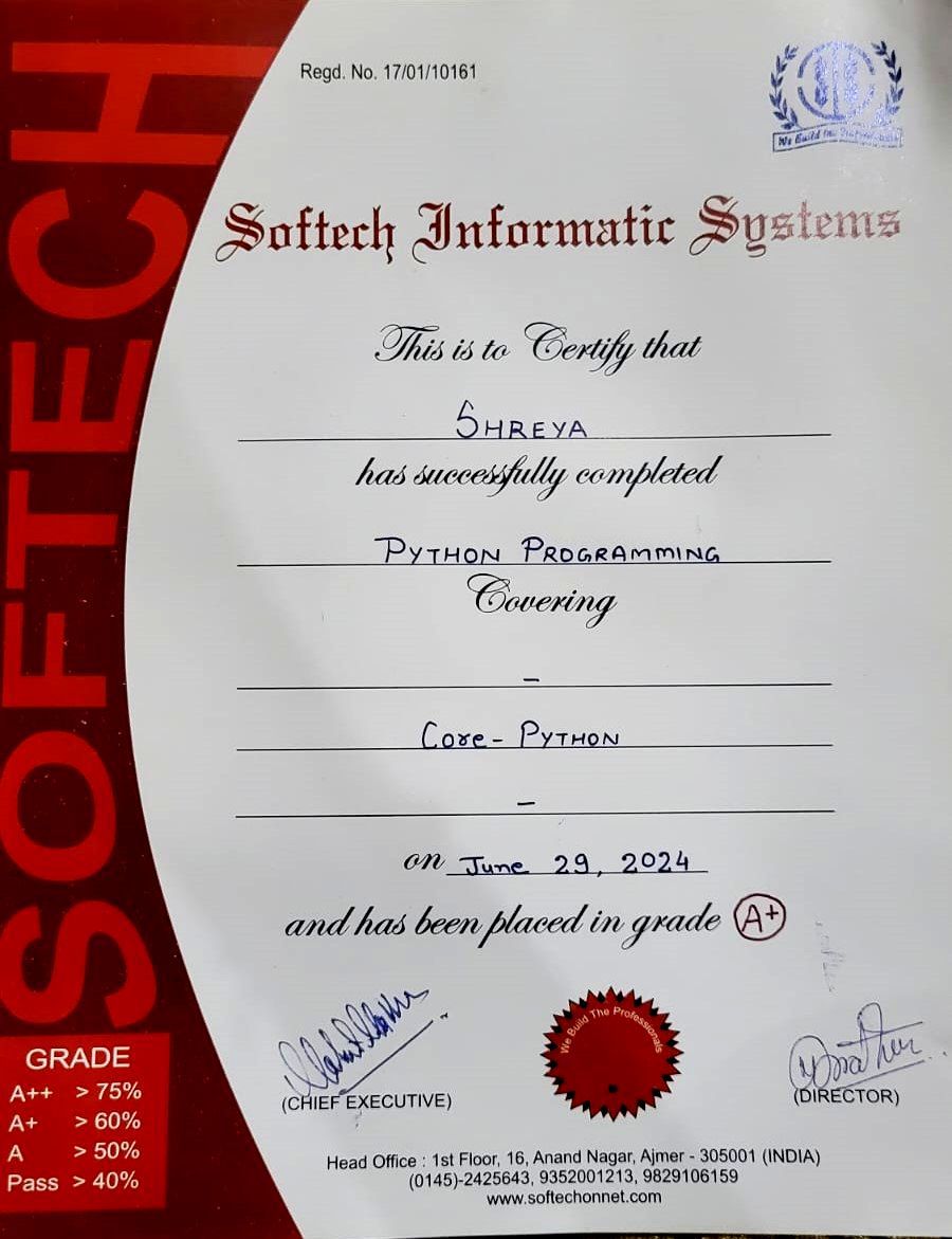 shreya garg on LinkedIn: #python #programming #learningjourney #coding ... shreya garg on LinkedIn: #python #programming #learningjourney #coding ...