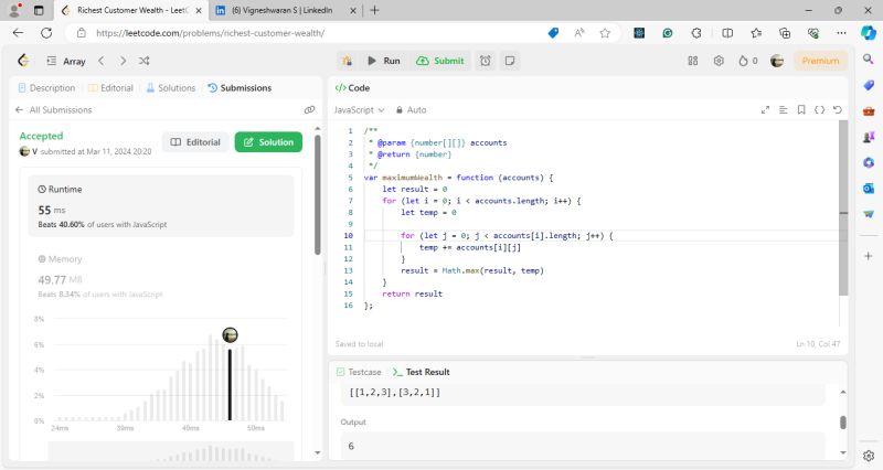 Vigneshwaran S on LinkedIn: Completing the LeetCode Daily Challenge ... Vigneshwaran S on LinkedIn: Completing the LeetCode Daily Challenge ...