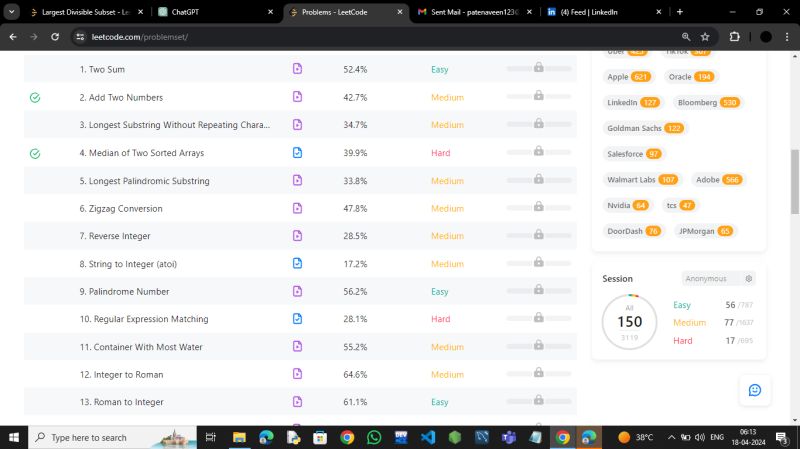 #codingjourney #problemsolving #leetcode #milestone | NAVEEN PATE #codingjourney #problemsolving #leetcode #milestone | NAVEEN PATE
