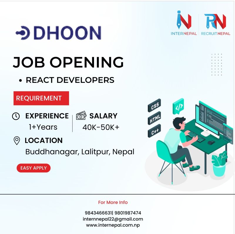 Intern Nepal on LinkedIn: #reactdeveloper #reactjs #webdevelopment # ... Intern Nepal on LinkedIn: #reactdeveloper #reactjs #webdevelopment # ...