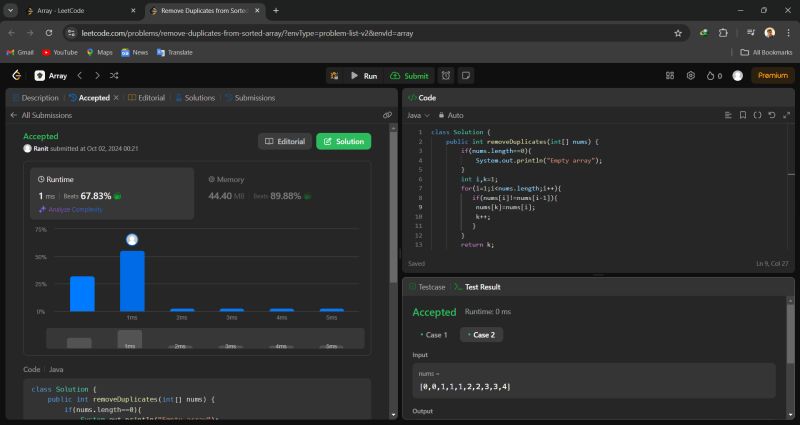 RANIT DAS on LinkedIn: #leetcode #arrays RANIT DAS on LinkedIn: #leetcode #arrays