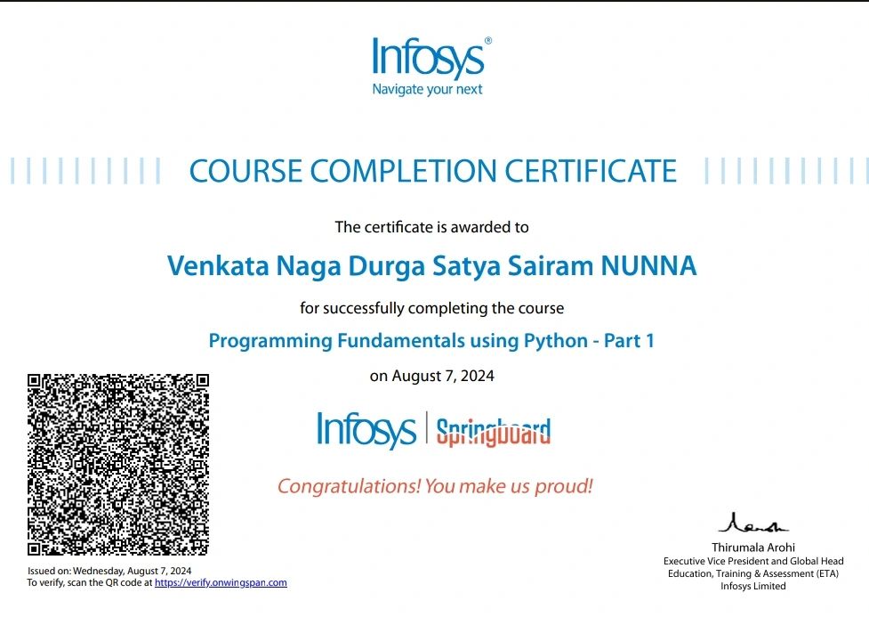 Sairam Nunna on LinkedIn: #python #programming #techjourney #learning # ... Sairam Nunna on LinkedIn: #python #programming #techjourney #learning # ...