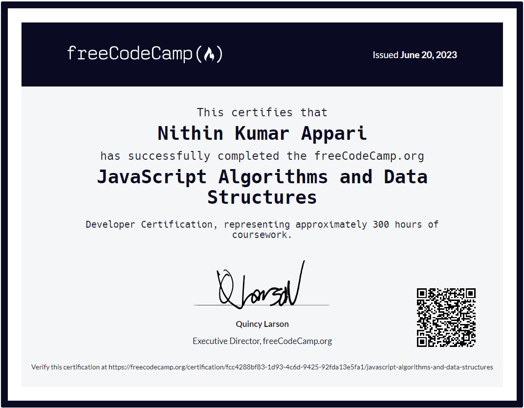 Nithin Kumar Appari on LinkedIn: #javascript #algorithms # ... Nithin Kumar Appari on LinkedIn: #javascript #algorithms # ...