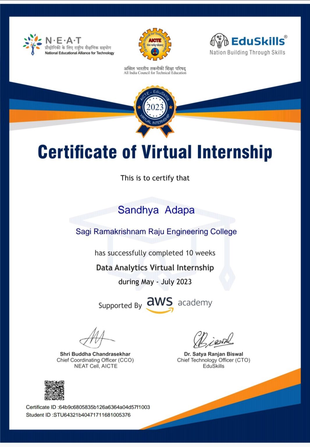 Sandhya Adapa on LinkedIn: Dear Connections ! I am glad to share that I ... Sandhya Adapa on LinkedIn: Dear Connections ! I am glad to share that I ...