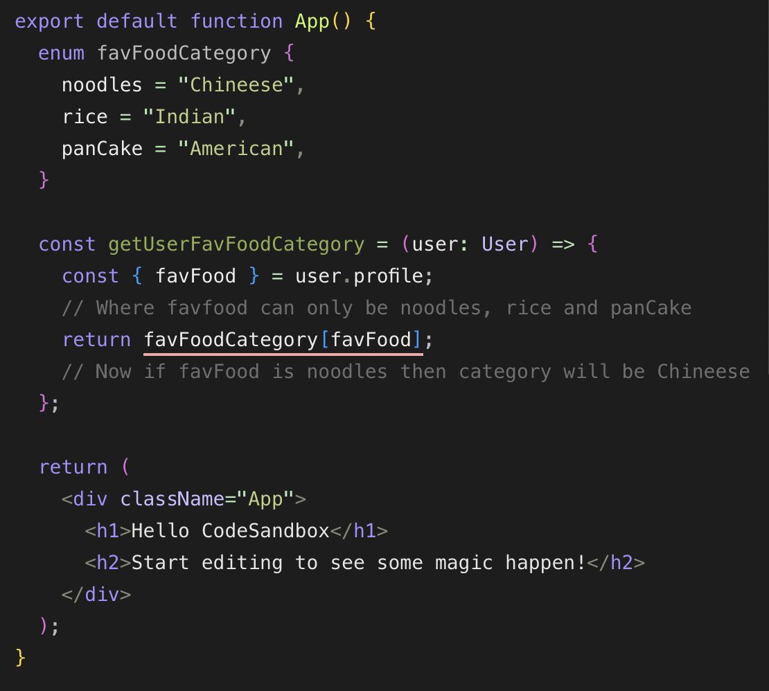 How typescript enums can help you remove conditions | Nishant Kumar ... How typescript enums can help you remove conditions | Nishant Kumar ...