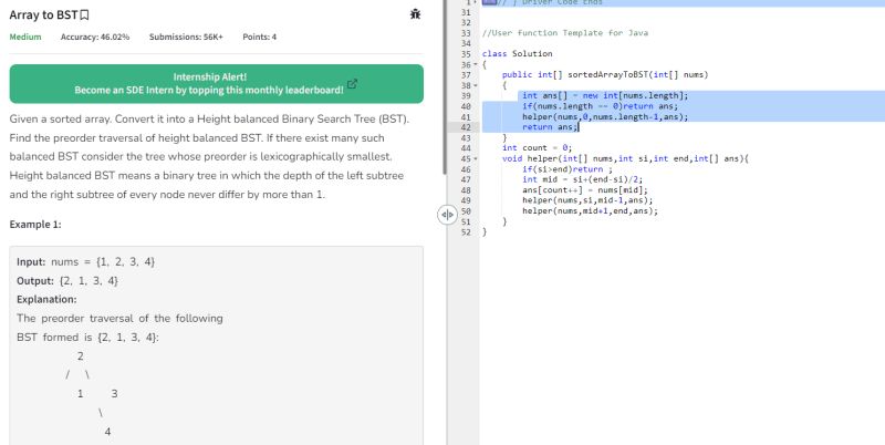 Harshit Gupta on LinkedIn: #gfg #java #tree #challenges Harshit Gupta on LinkedIn: #gfg #java #tree #challenges