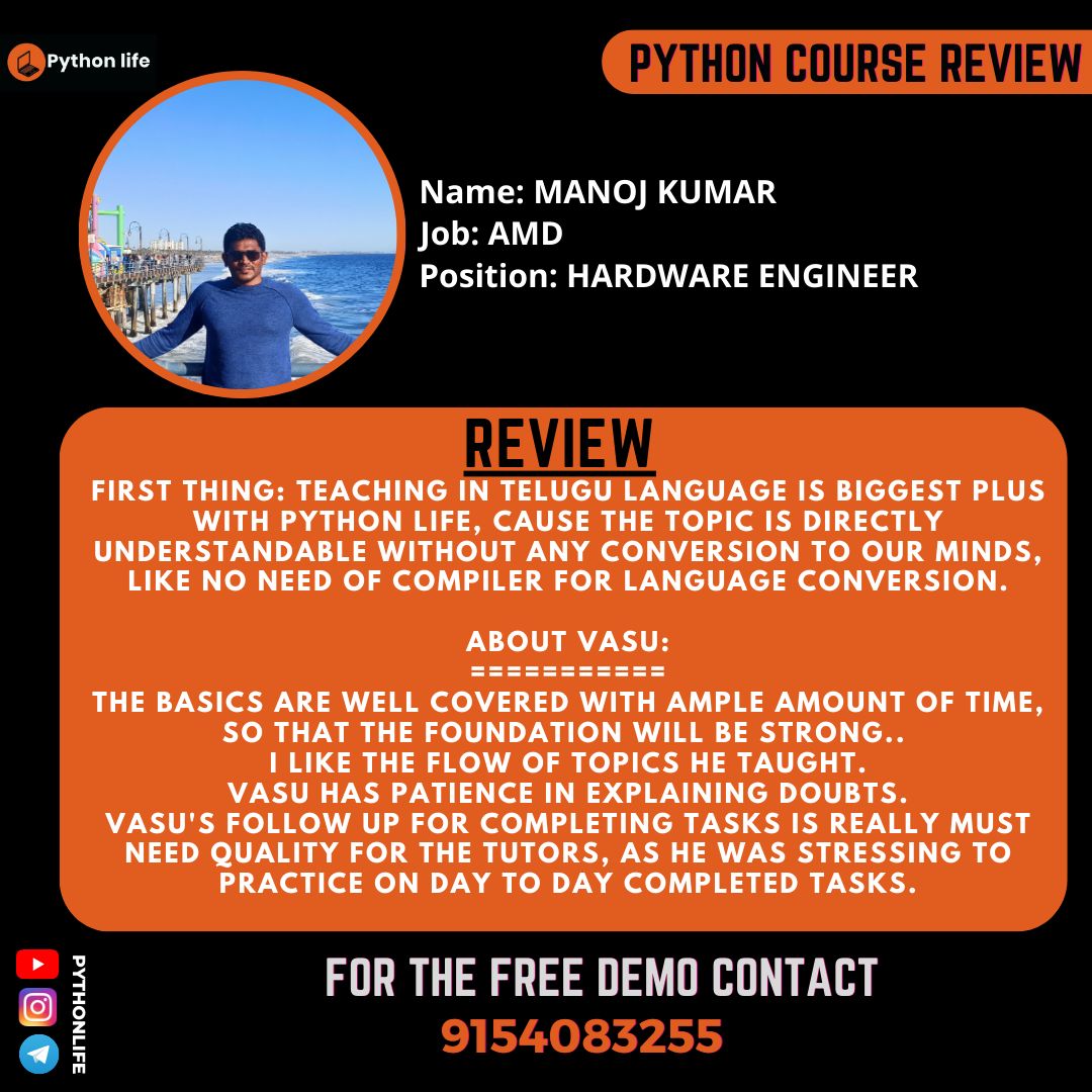 VASU KUMAR PALANI on LinkedIn: #pythontrainer #freelanceeducator # ... VASU KUMAR PALANI on LinkedIn: #pythontrainer #freelanceeducator # ...