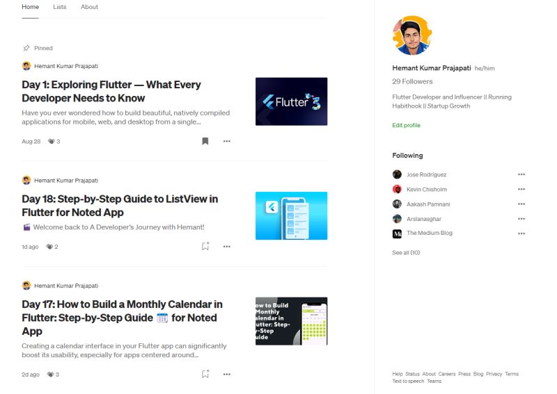 ๐ฎ๐ณ Hemant Prajapati on LinkedIn: #flutter #medium #coding #tutorial # ... ๐ฎ๐ณ Hemant Prajapati on LinkedIn: #flutter #medium #coding #tutorial # ...