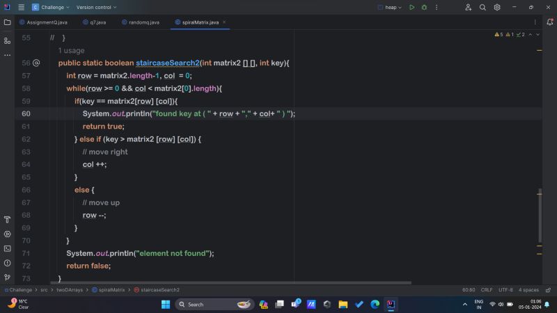 Sohum Chatterjee on LinkedIn: Question: Optimised searching in 2d array ... Sohum Chatterjee on LinkedIn: Question: Optimised searching in 2d array ...