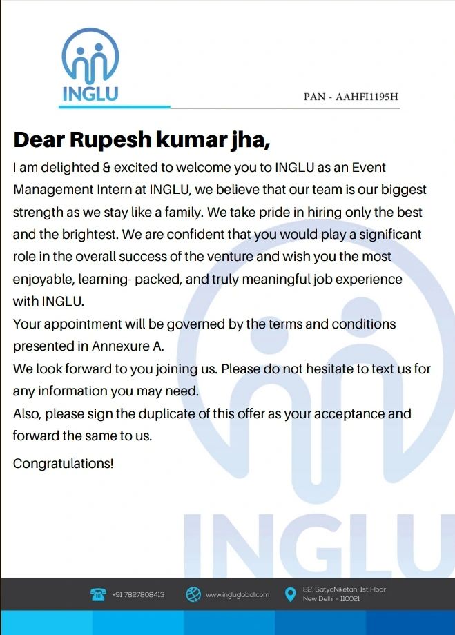 Rupesh Kumar Jha on LinkedIn: #eventmanagement #internship # ... Rupesh Kumar Jha on LinkedIn: #eventmanagement #internship # ...