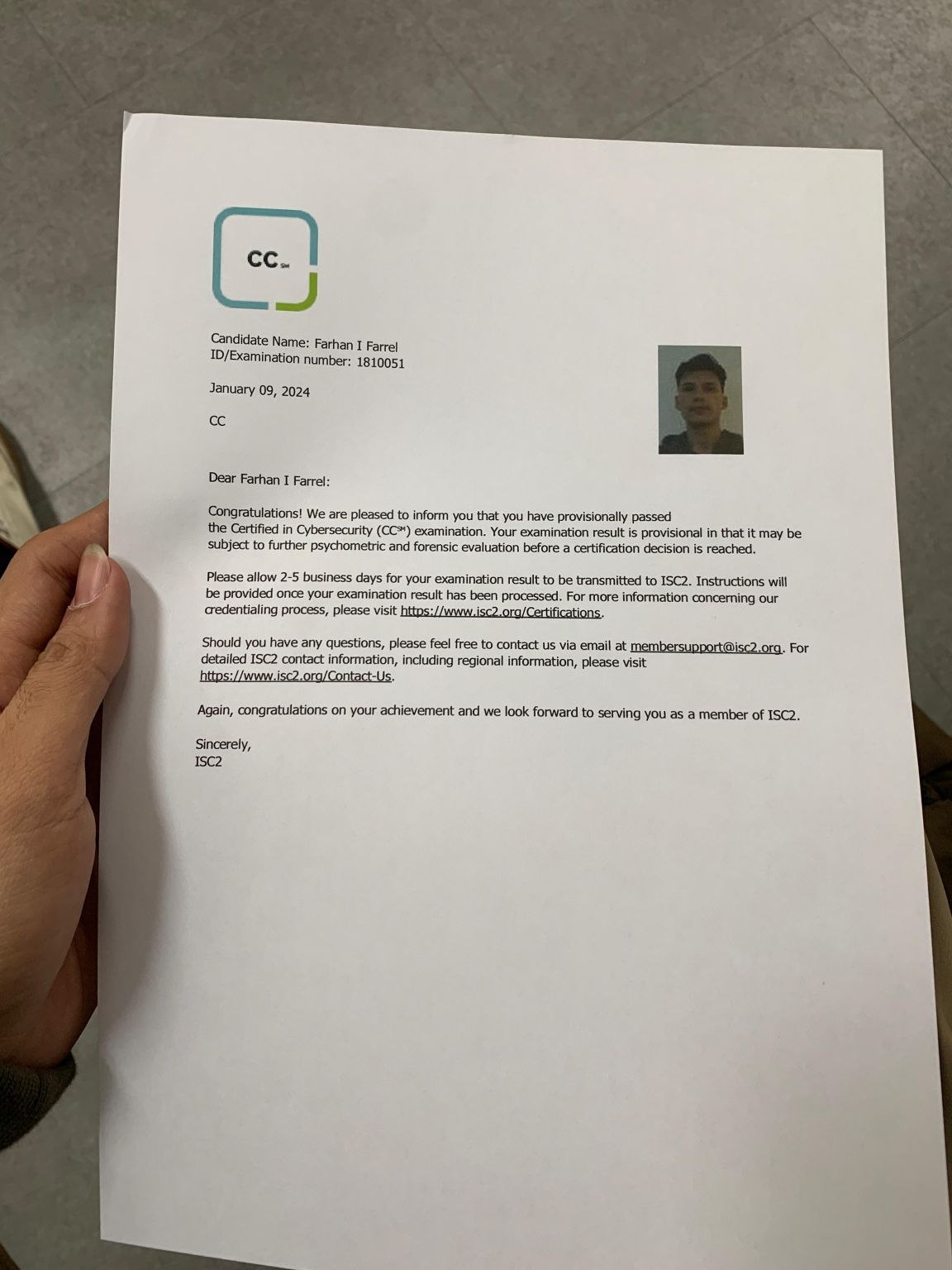 Farhan Ibnu Farrel on LinkedIn: Passed my ISC2 Certified in ... Farhan Ibnu Farrel on LinkedIn: Passed my ISC2 Certified in ...