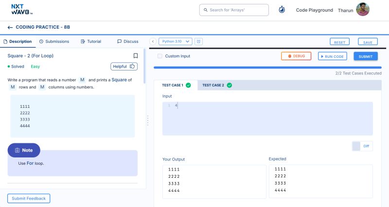 Tharun Kolanati on LinkedIn: #100daysofcode #nxtwave #ccbp4 #python # ... Tharun Kolanati on LinkedIn: #100daysofcode #nxtwave #ccbp4 #python # ...