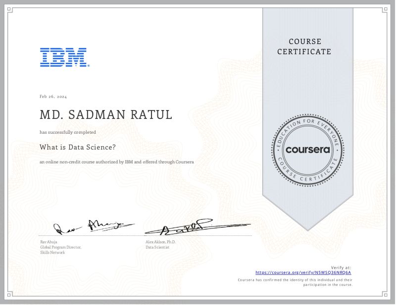 Md. Sadman Sayed Ratul on LinkedIn: #datascience #coursera #certificate ... Md. Sadman Sayed Ratul on LinkedIn: #datascience #coursera #certificate ...
