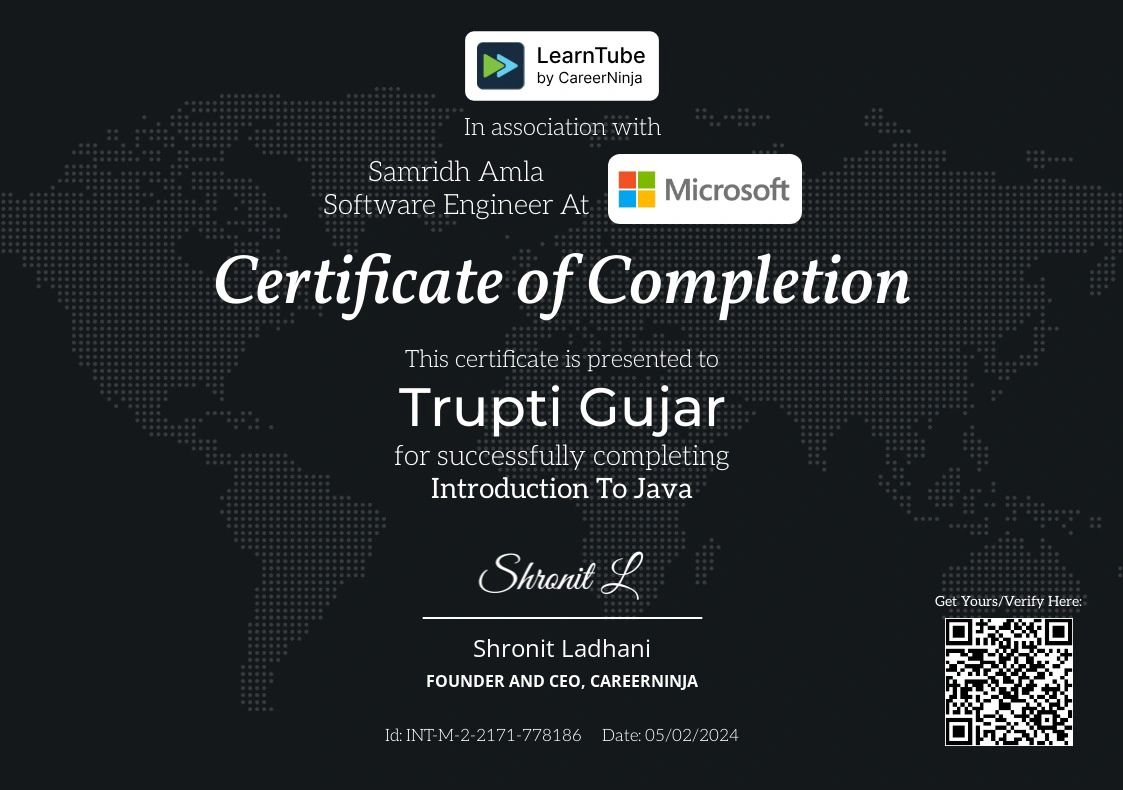 Trupti Gujar on LinkedIn: #java Trupti Gujar on LinkedIn: #java