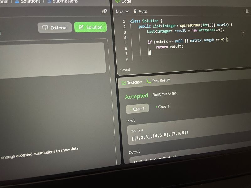 Aditya More on LinkedIn: #leetcode #jumpgame #spiralmatrix # ... Aditya More on LinkedIn: #leetcode #jumpgame #spiralmatrix # ...