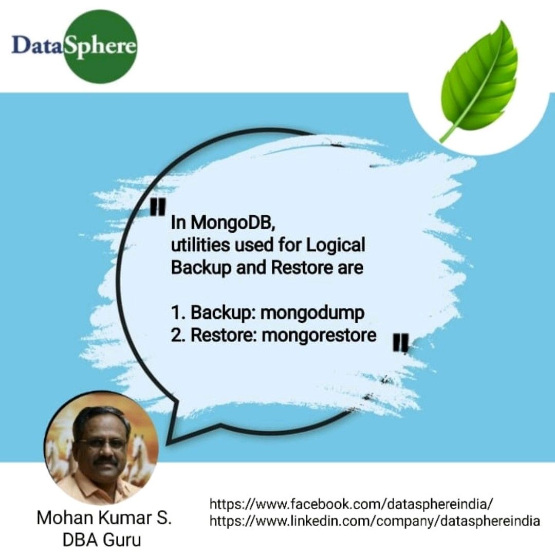 Mohan Kumar S on LinkedIn: #mongodb #oracle #sqlserver #dba # ... Mohan Kumar S on LinkedIn: #mongodb #oracle #sqlserver #dba # ...